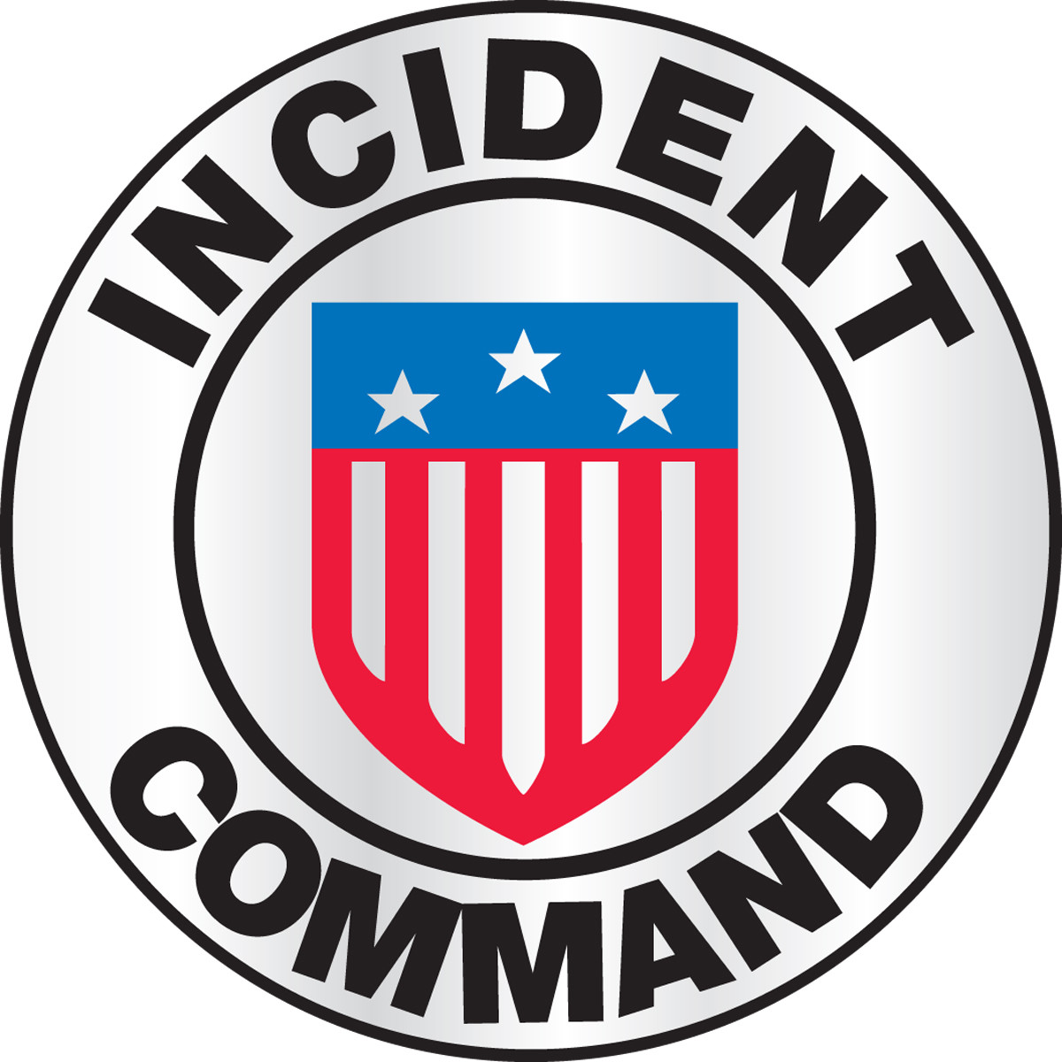 Incident Command Emergency Response Helmet Sticker