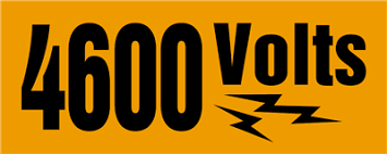 4600 Volts Sign