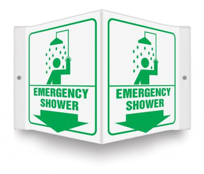 Emergency Shower Sign
