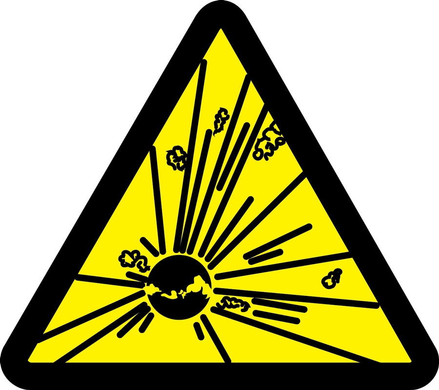 Explosives Hazard Sign MISO356VS