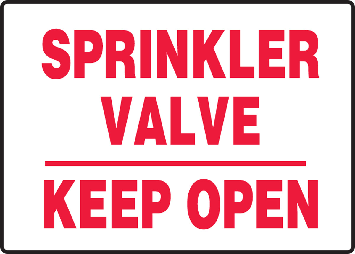 Sprinkler Valve Keep Open
