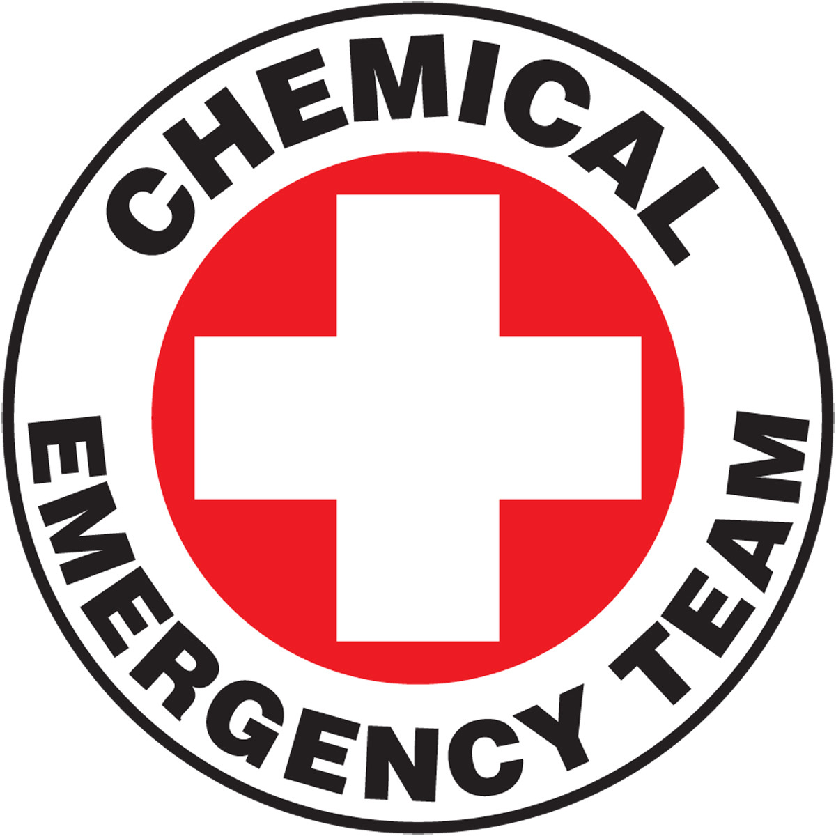Chemical Emergency Team Hard Hat Label LHTL111