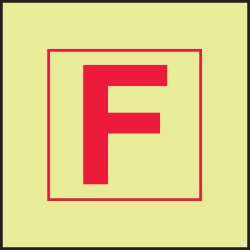 Fire Station IMO Sign glows in the dark.