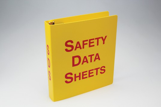 Plastic SDS Binder - Yellow