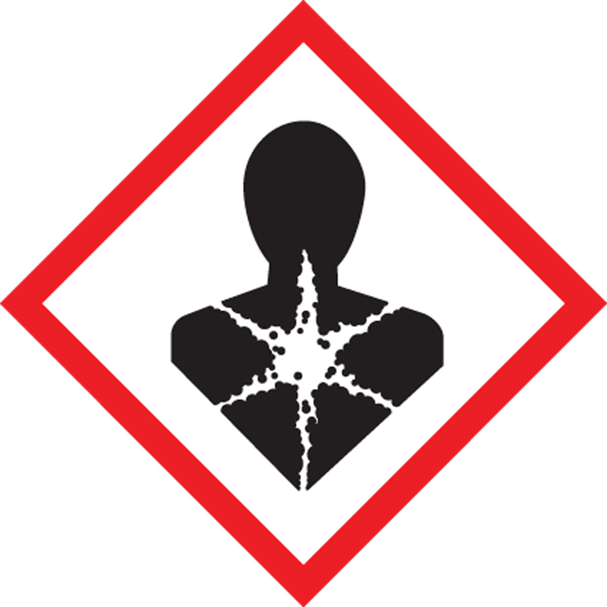 GHS Pictogram Label: Health Hazard - 1" x 1" - 250/Roll - First Aid and ...