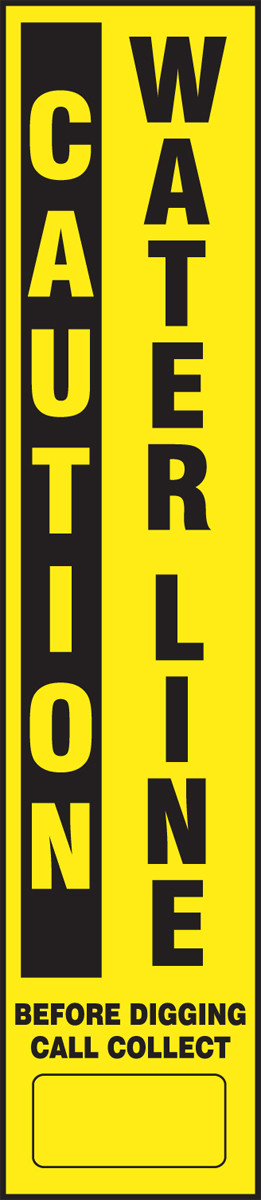 Utility Line Marking Labels