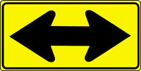 Two Way Arrow Sign FRW852RA Two Way Arrow Sign FRW852RA