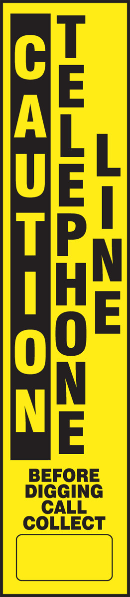 Utility Line Marking Labels