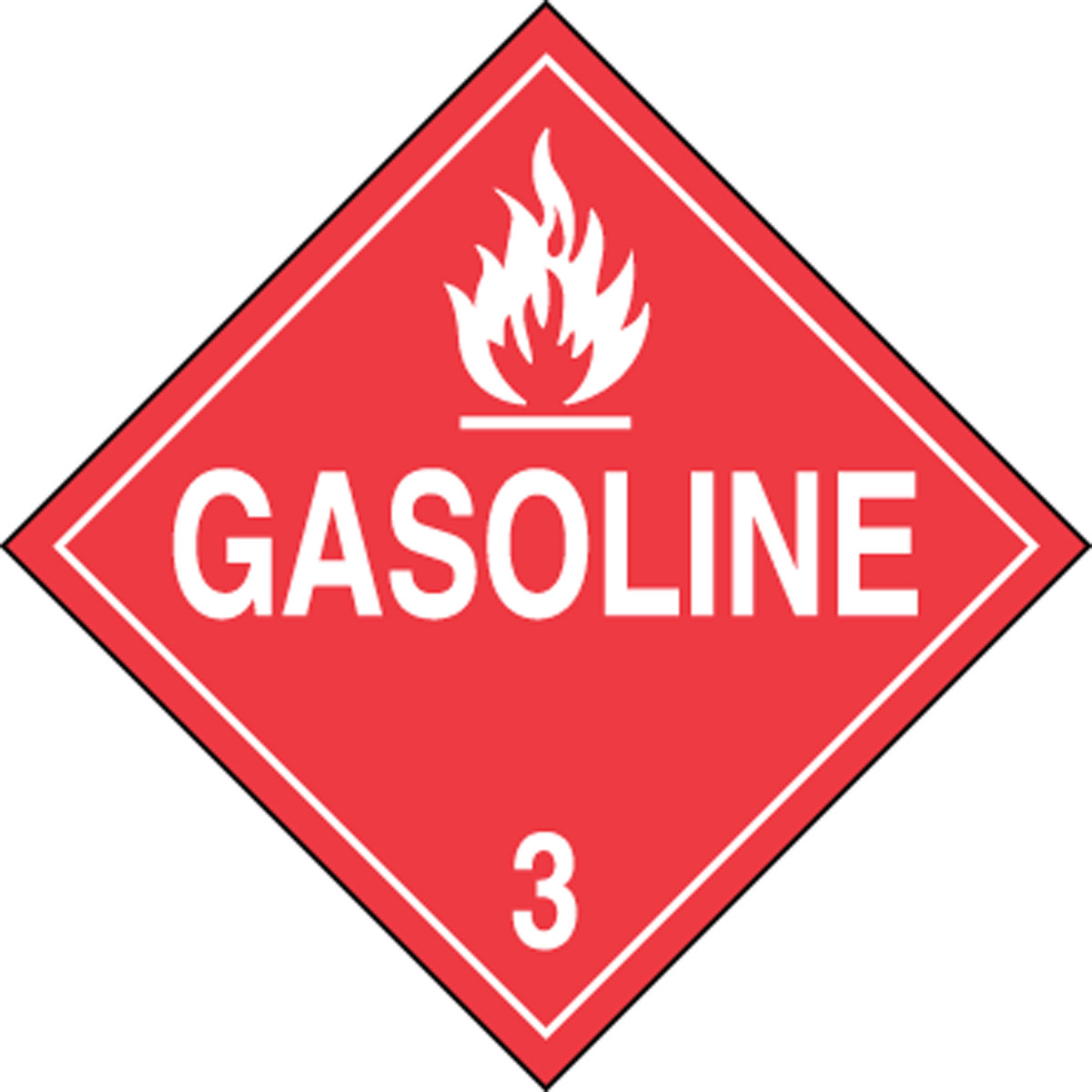 4-Digit DOT Placards: Hazard Class 3 - 1993 (Flammable Liquid) - 10 3/4 ...