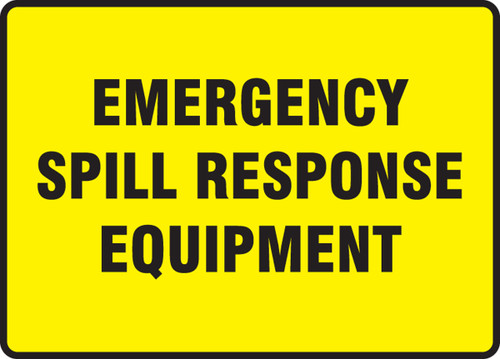Emergency Spill Response Equipment Sign