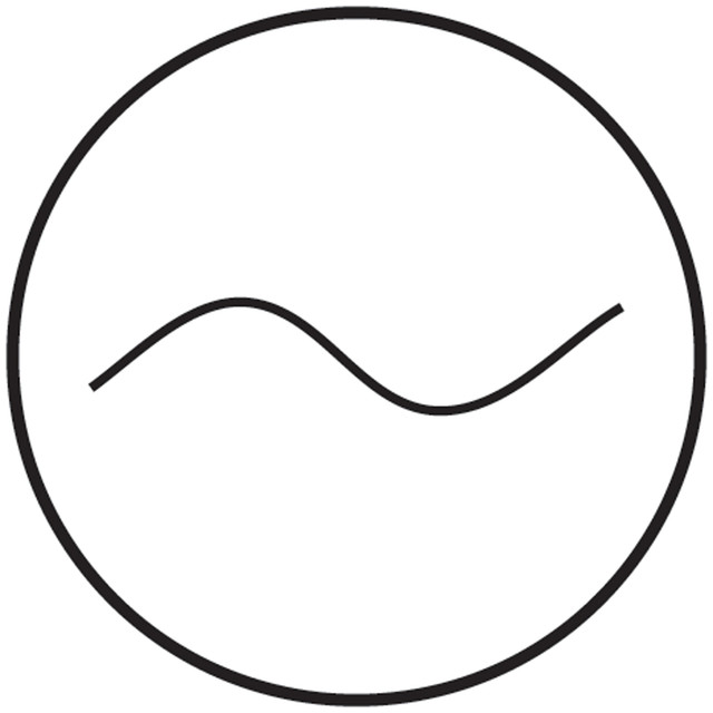 Alternating Current Label, IEC Electrical Symbols LSCE146