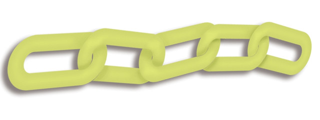 Poly-coated Steel Chain - sold by the foot