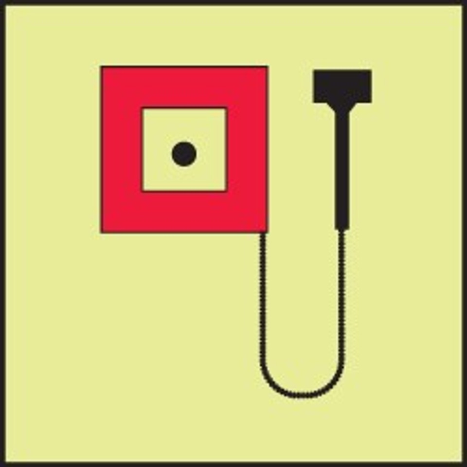 Manually Operated Call Point IMO Sign Manually Operated Call Point IMO Sign