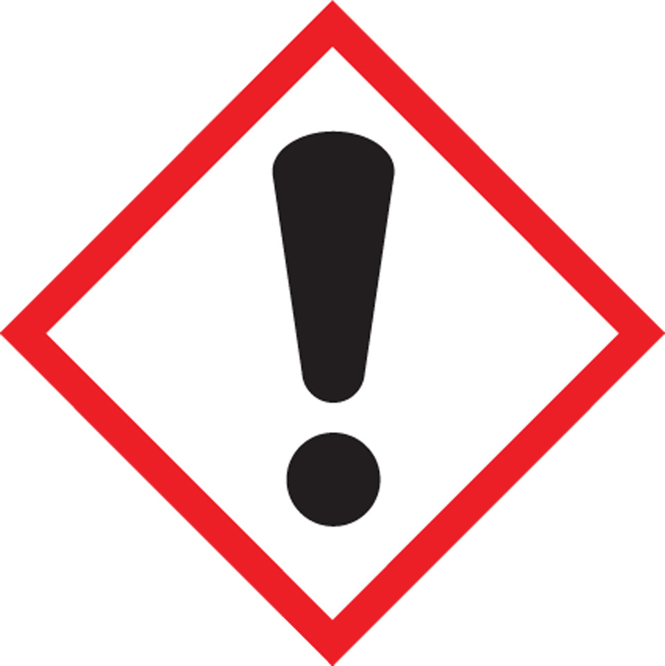 GHS Pictogram Label: Exclamation Mark - 1" x 1" - 250/Roll - First Aid ...