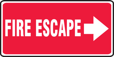 Fire Escape Sign