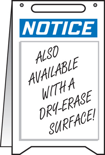 Fold Up Sign- Notice