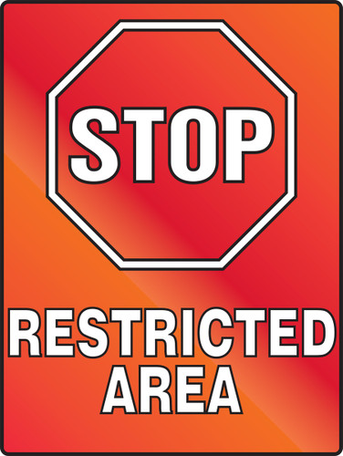 Stop Restricted Area - First Aid and Safety Online