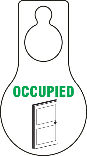 Occupied Door Hanger Tag TAD608
