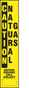 Utility Line Marking Labels