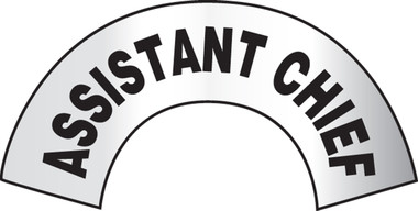 Assistant Chief Emergency Response Helmet Sticker