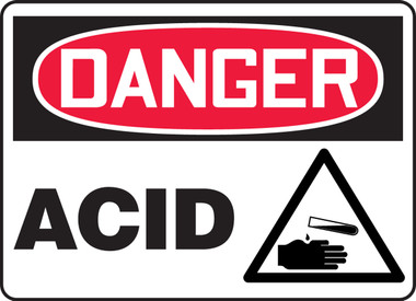 Acid Sign with triangle graphic MCHL180