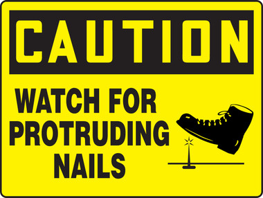 Caution - Watch For Protruding Nails (W-Graphic)