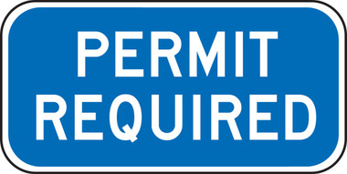Permit Required Sign Sign - First Aid and Safety Online