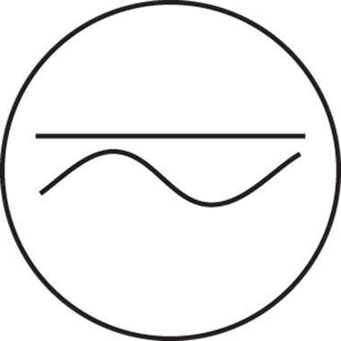 IEC Electrical Symbols Labels- Direct and Alternating Current Graphic Label