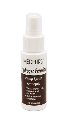 Hydrogen Peroxide Spray Bottle- 2 oz.for first aid injuries
