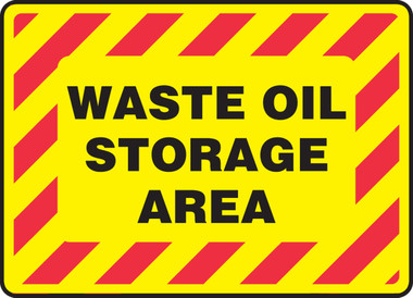 Waste Oil Storage Area Yellow Graphic MCHL508