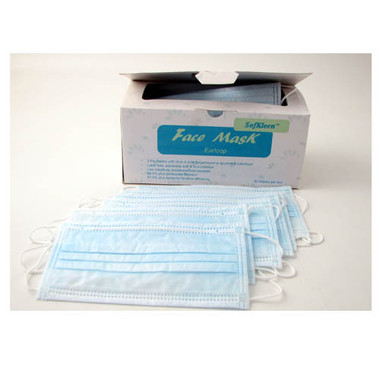 Face Mask for flu prevention- box of 50 (6 boxes per order)