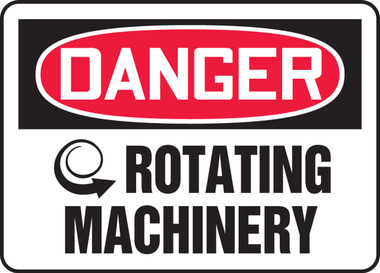 Danger - Rotating Machinery