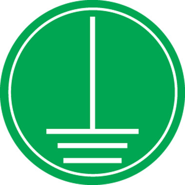 LSCE107 Accuform Electrical Ground Label