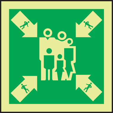 Assembly-Muster Station IMO Sign