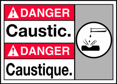 Danger Caustic Sign