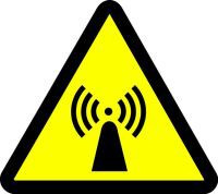 Electro Magnetic Hazard Safety Sign to provide warning.