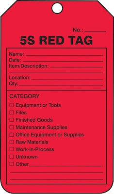 5S Red Tag