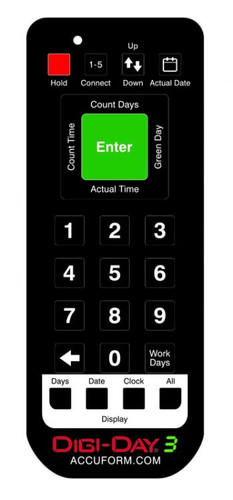 SCK325, Digi Day 3 Electronic Safety Scoreboard Replacement Remote