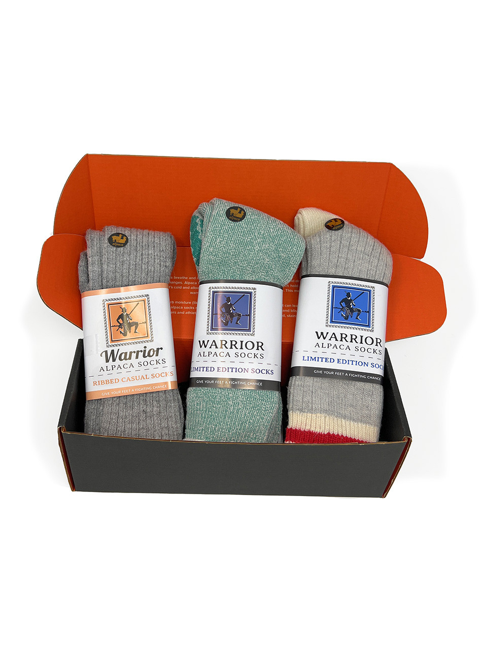 St. Nicholas Sock Box for Adults & Kids | Warrior Alpaca Socks