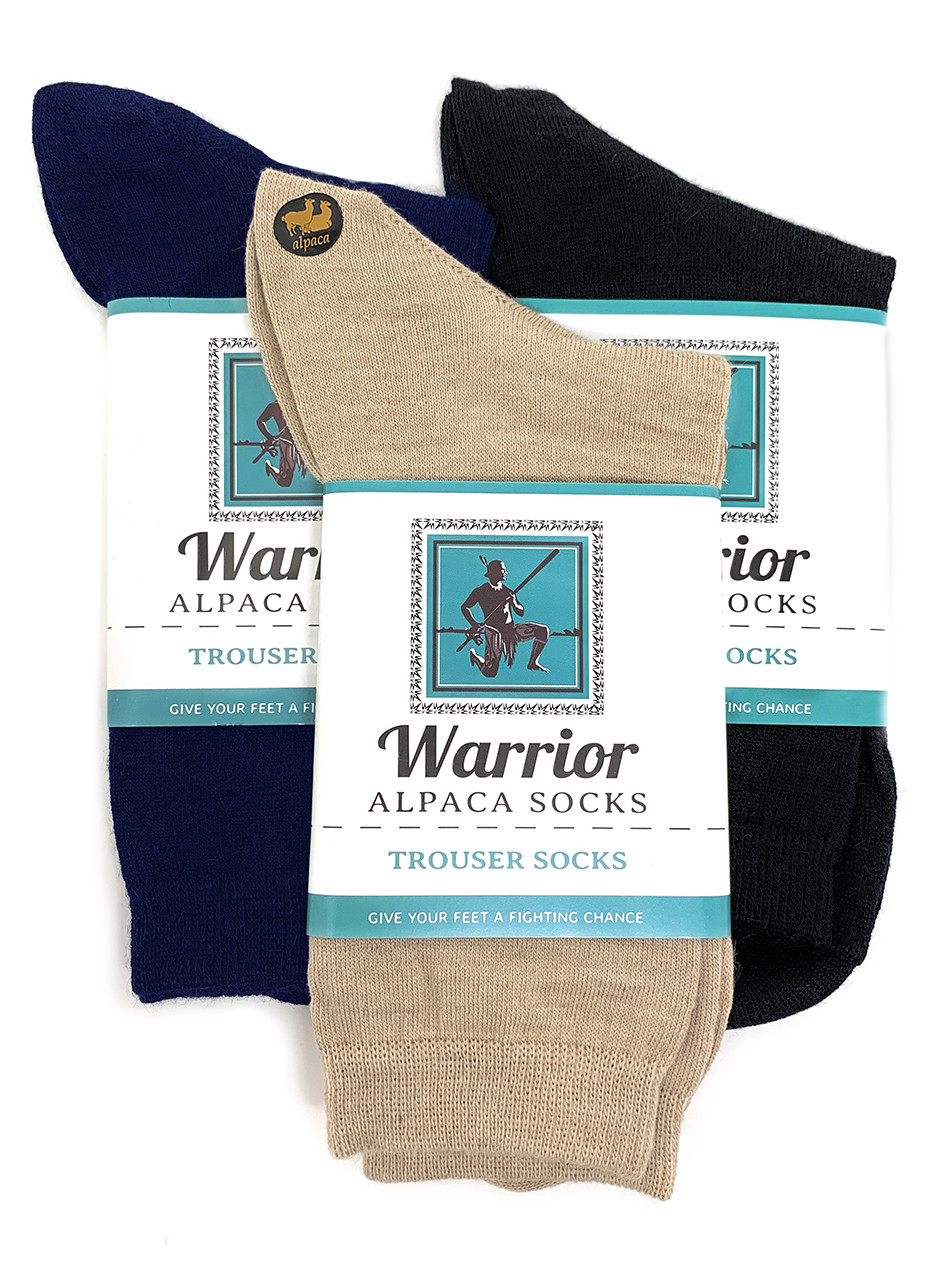 Lady's Trouser Alpaca Wool Socks - Lightweight & comfortable! | Warrior ...