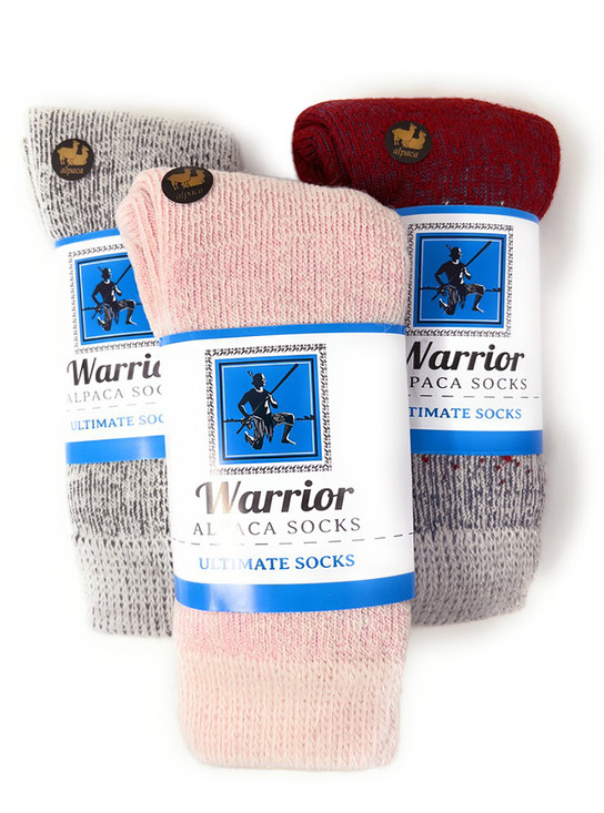 Toasty Toes Ultimate™ Crew Alpaca Socks 3-Pack - Unisex | Warrior ...