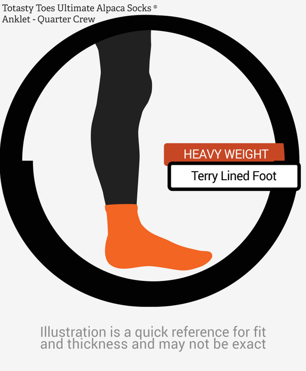 Toasty Toes Ultimate Alpaca Socks® Half Crew | Warrior Alpaca Socks