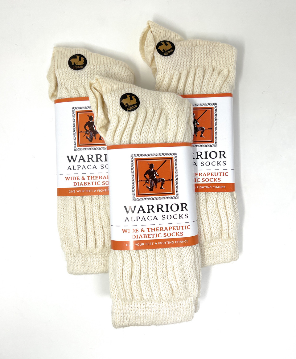 Wide Calf - Diabetic & Therapeutic Crew Sock Packs | Warrior Alpaca Socks
