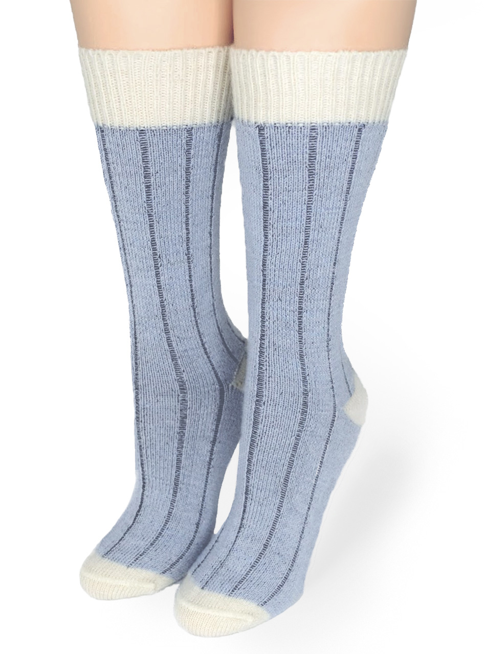 Comfort Color Alpaca Bed Socks | Wide-Rib Lounge Crew | Warrior Alpaca ...