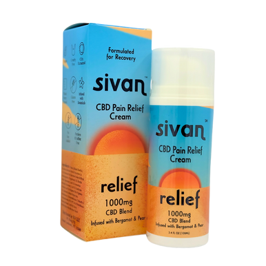 Sivan CBD Pain Relief Cream 1000mg | Menthol + CBG $59.99