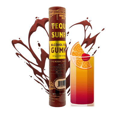 Tequila Sunrise THC Gummies by Hometown Hero – 50mg Live Rosin