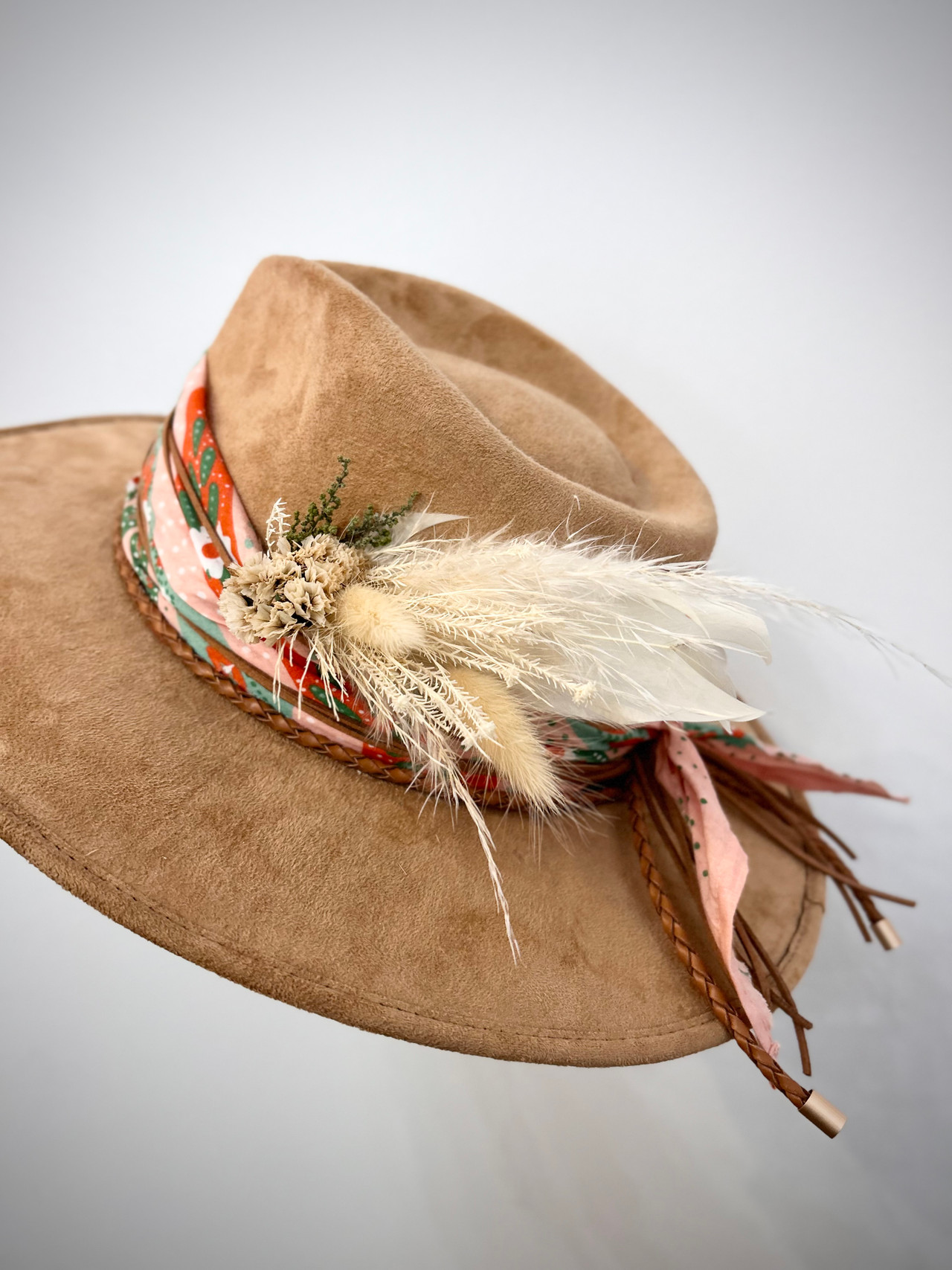 Austin Custom Hat Bar with Hats, Hat bands, Feathers, Trim, and More!