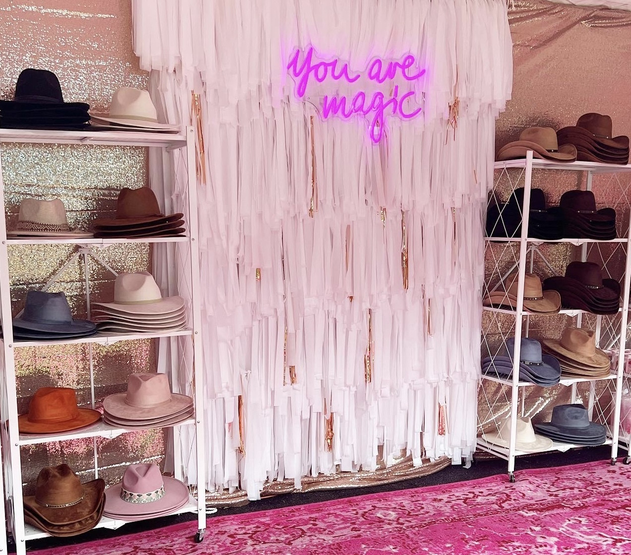 Custom Hat Bar for Events, Austin Custom Hat Bar