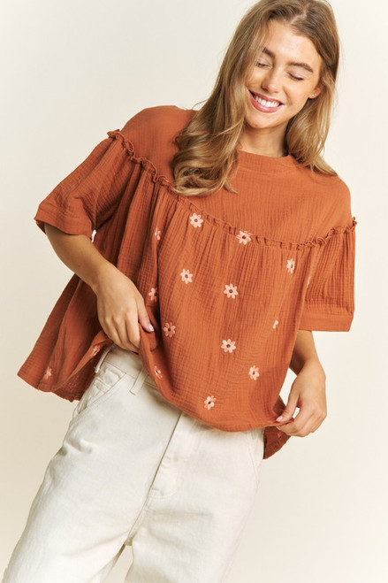 Burnt Orange Tops & Texas Burnt Orange Tops at Longhorn Fashions