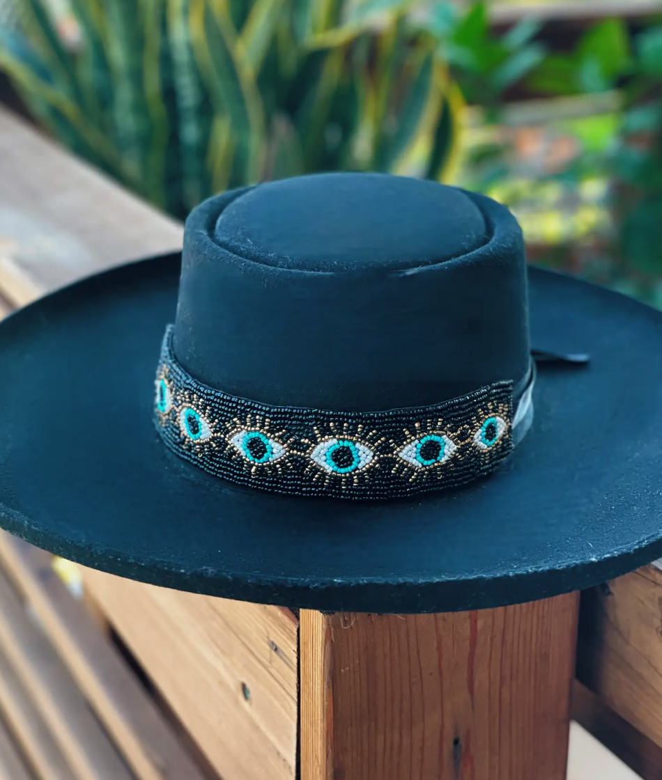 Austin Custom Hat Bar with Hats, Hat bands, Feathers, Trim, and More!